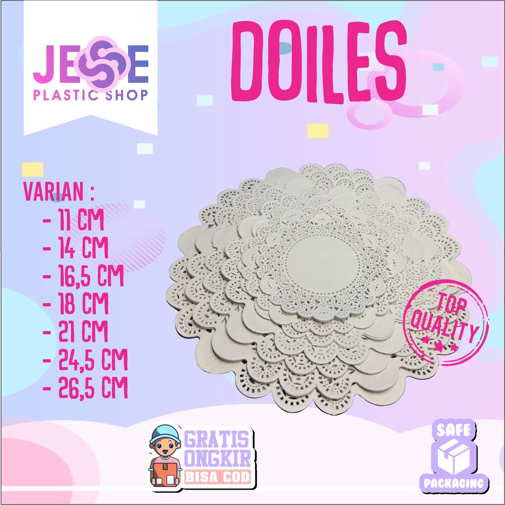 Jual Doiles Paper | Kertas Doiles | Kertas Renda | Kertas Alas Kue ...