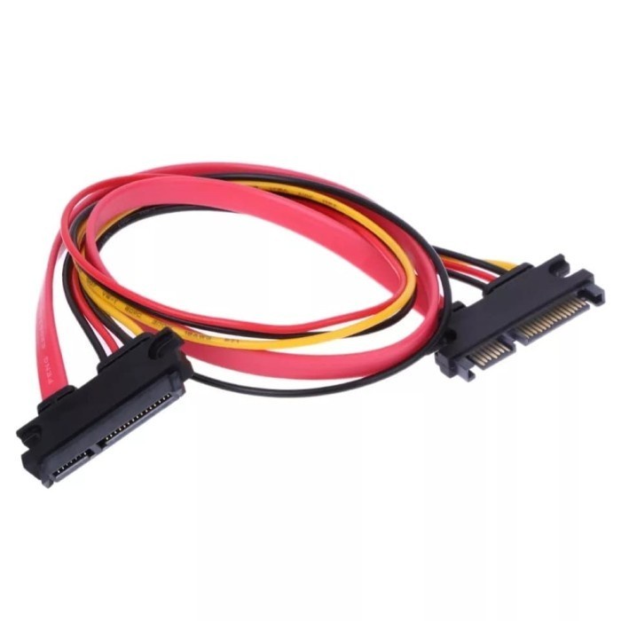 Jual Kabel SATA 22 Pin Extension Male to SATA Female | Shopee Indonesia