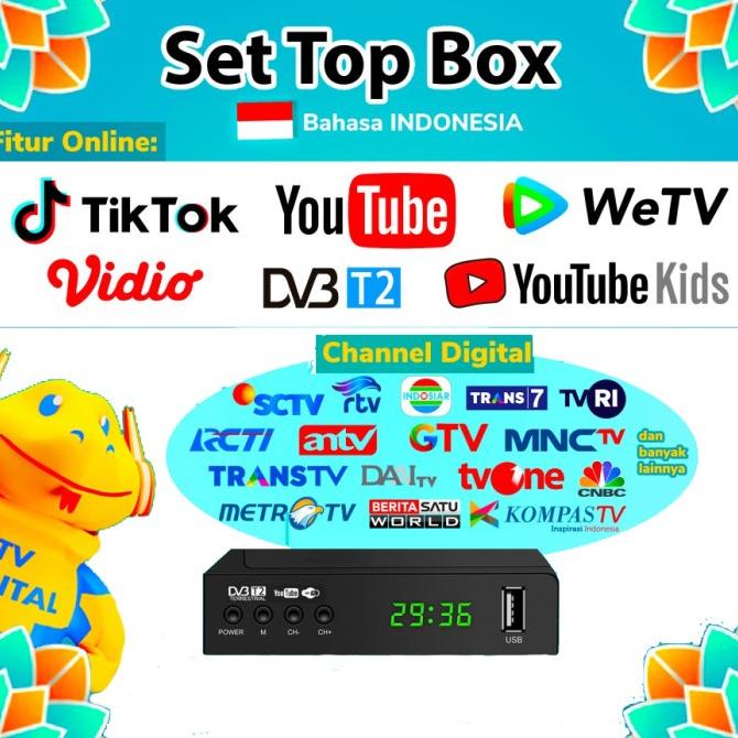 Jual Set Top Box Dvb T2 Tv Digital Wifi Youtube Standar Stb Tv Box Tania_Helen88 | Shopee Indonesia