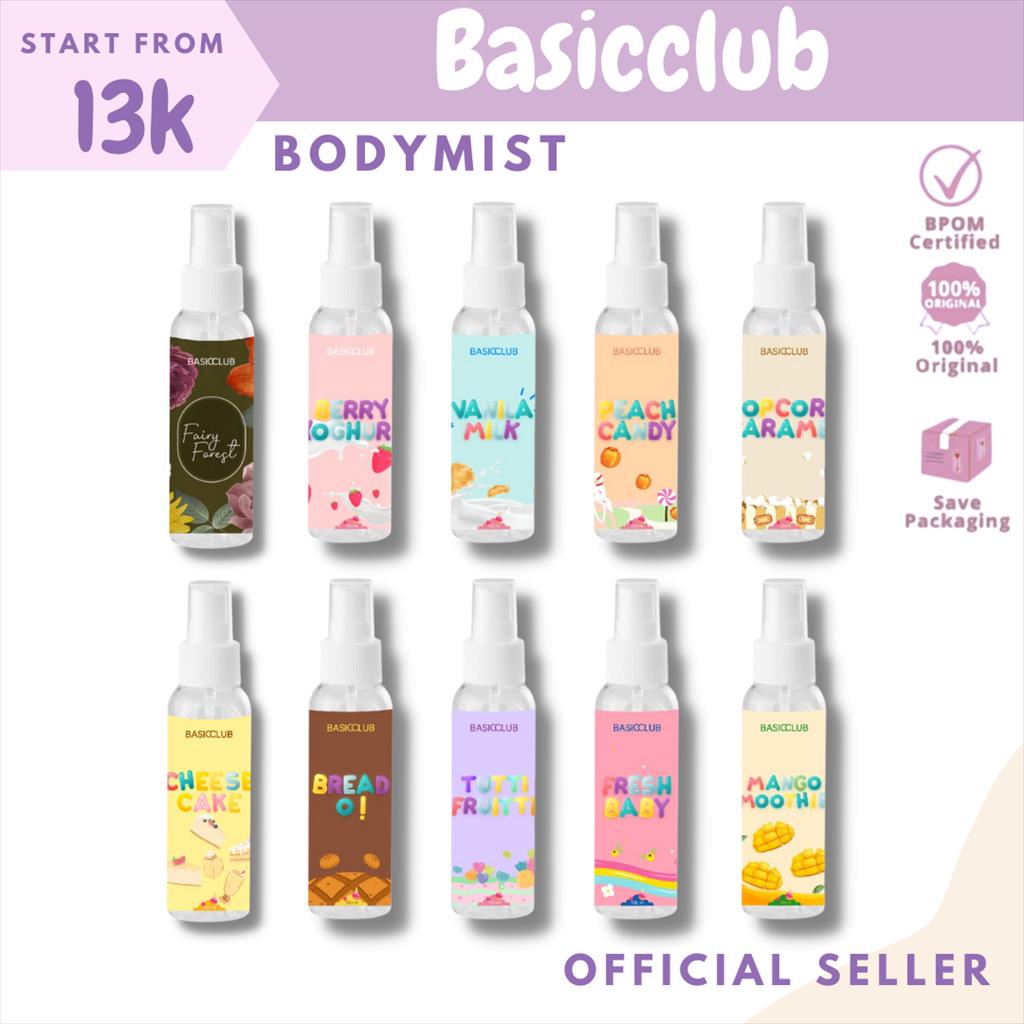 Jual BODY MIST BASICCLUB x GEAMOORE 100 ML BODYMIST PREMIUM BPOM APPROVE | Shopee Indonesia