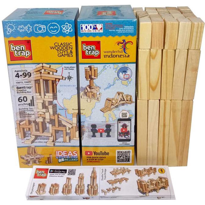 Jual BENTRAP - BALOK INSPIRASI (ISI 60) / MAINAN EDUKATIF / LEGO ...