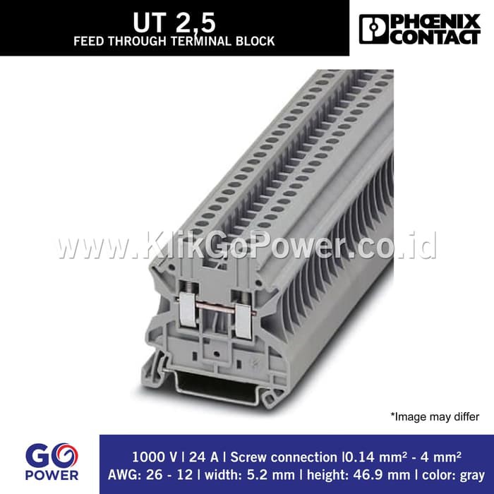 Jual Phoenix Contact - Feed-Through Terminal Block - UT 2,5 | Shopee ...