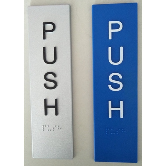 Jual Sign braille push pull tarik dorong | Shopee Indonesia