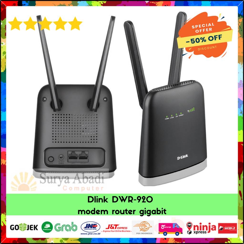 Jual Dlink DWR-920 modem router gigabit | Shopee Indonesia