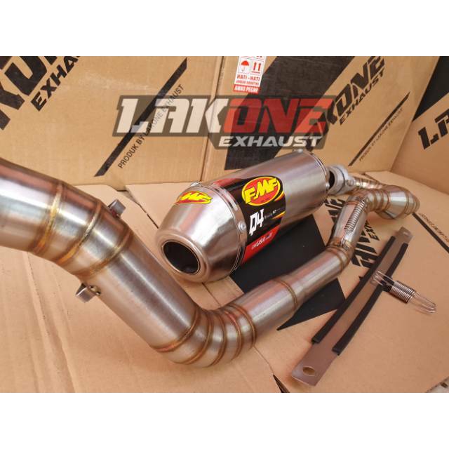 Jual KNALPOT RACING FMF Q4 TRAIL BASIC MESIN TIGER MEGAPRO SCORPIO ...
