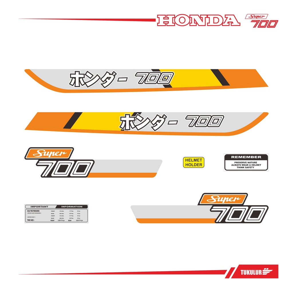 Jual STIKER HONDA SUPERCUP C700 VARIASI C800 FONT JAPAN | Shopee Indonesia
