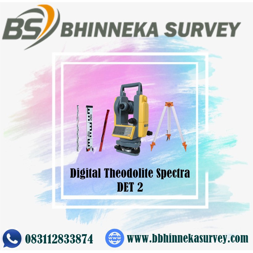 Jual Theodolite Digital Spectra DET-2 Bekas Lengkap 1 Set | Shopee ...