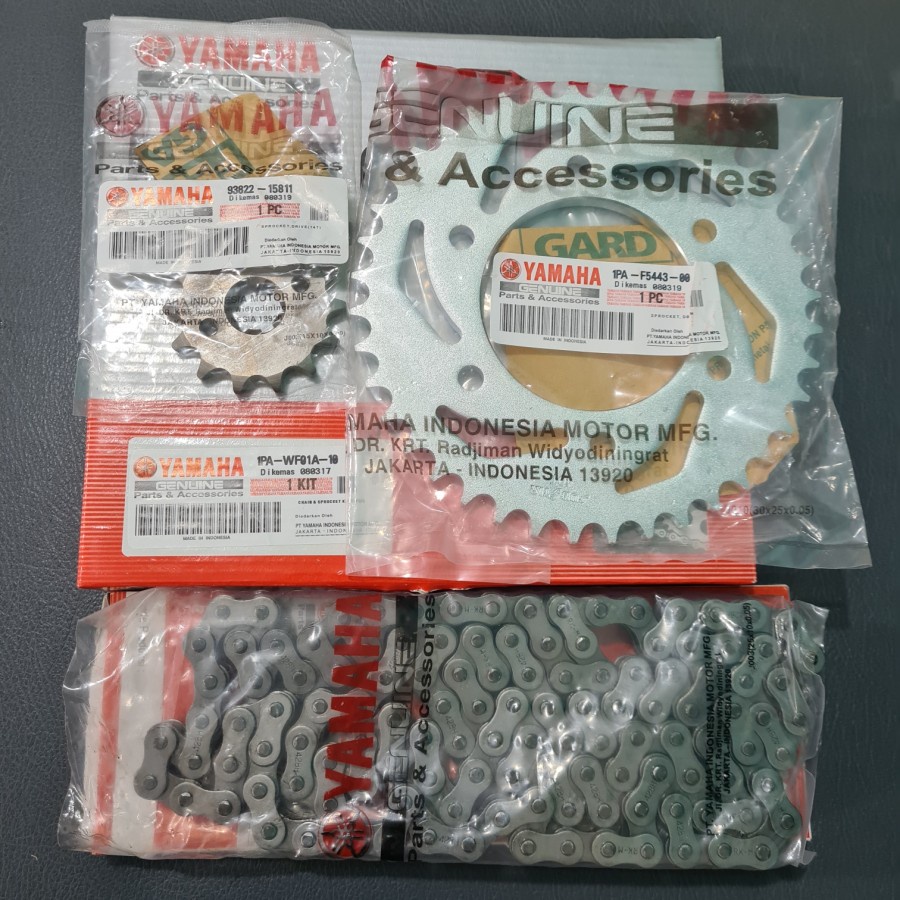 Jual Gear Set Gir Paket Rantai roda Kit Yamaha Vixion New Baru NVL NVA ...