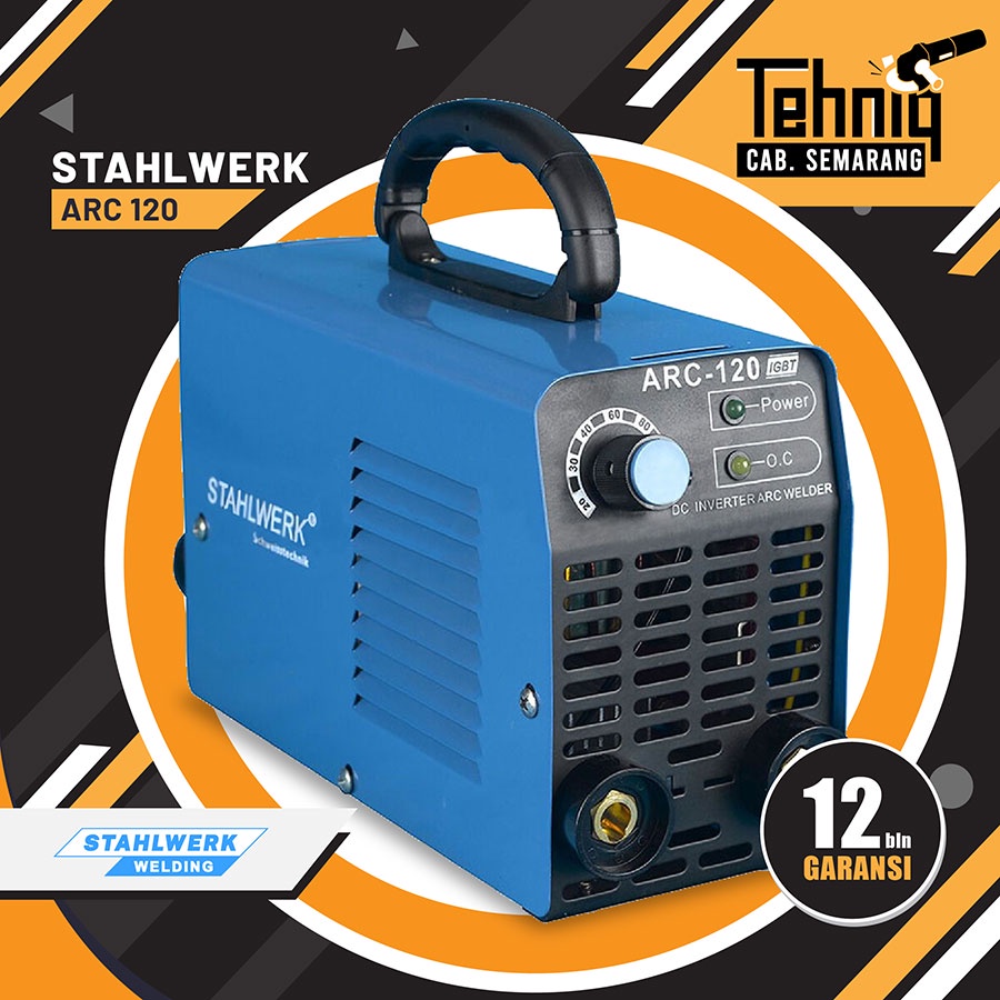 Jual Mesin Las Listrik / Trafo Las STAHLWERK MMA ARC 120 Inverter Welding | Shopee Indonesia