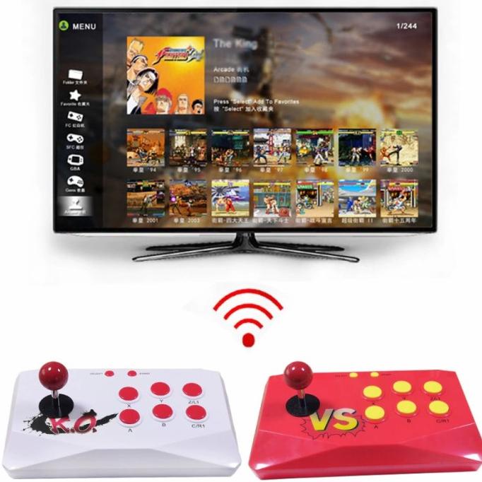 Jual Arcade Stick Console Game Set Komplit console 2 stik Arcade ...