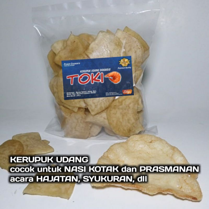 Jual KERUPUK UDANG mentah 500 gr, cocok untuk soto ayam, rawon, pecel ...