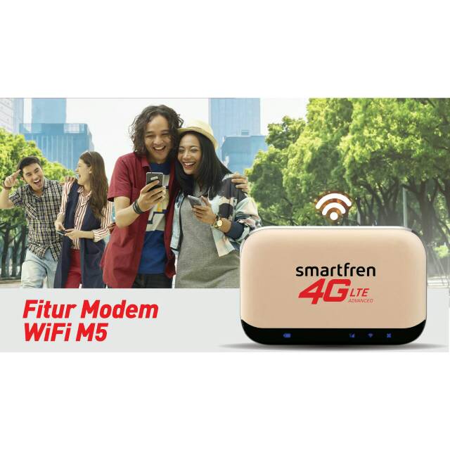 Jual Modem WIFI M5 SMARTFREN 4G 70GB 6Bulan | Shopee Indonesia