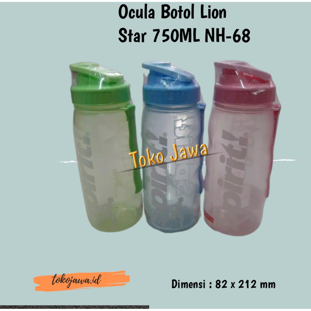 Jual Ocula Botol Lion Star 750ML NH-68 botol air minum kulkas botol bpa ...
