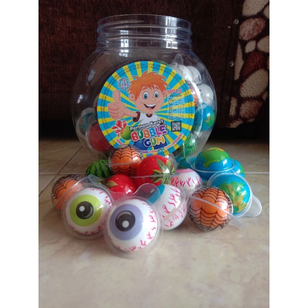 Jual Permen Karet Bubble Gum / Permen Bola Bumi / Permen Tiktok ...
