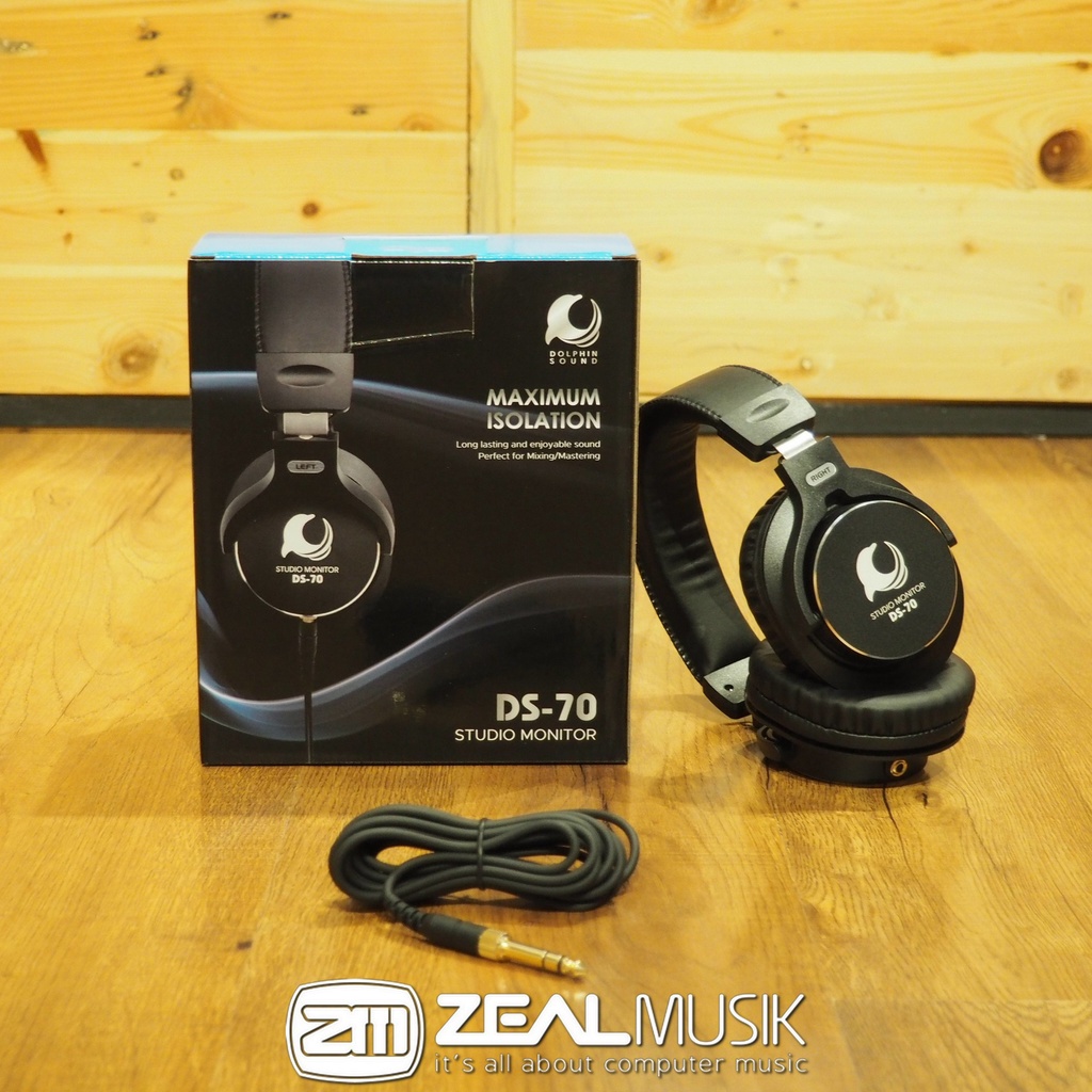 Jual ISK Dolphin Sound DS70 Headphone Monitor DS-70 - Zeal Musik Jogja ...