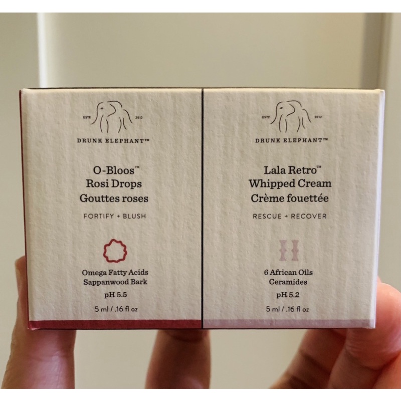 Jual Drunk Elephant Mini O-bloos Rosi & Lala Retro Whipped Cream Set ...