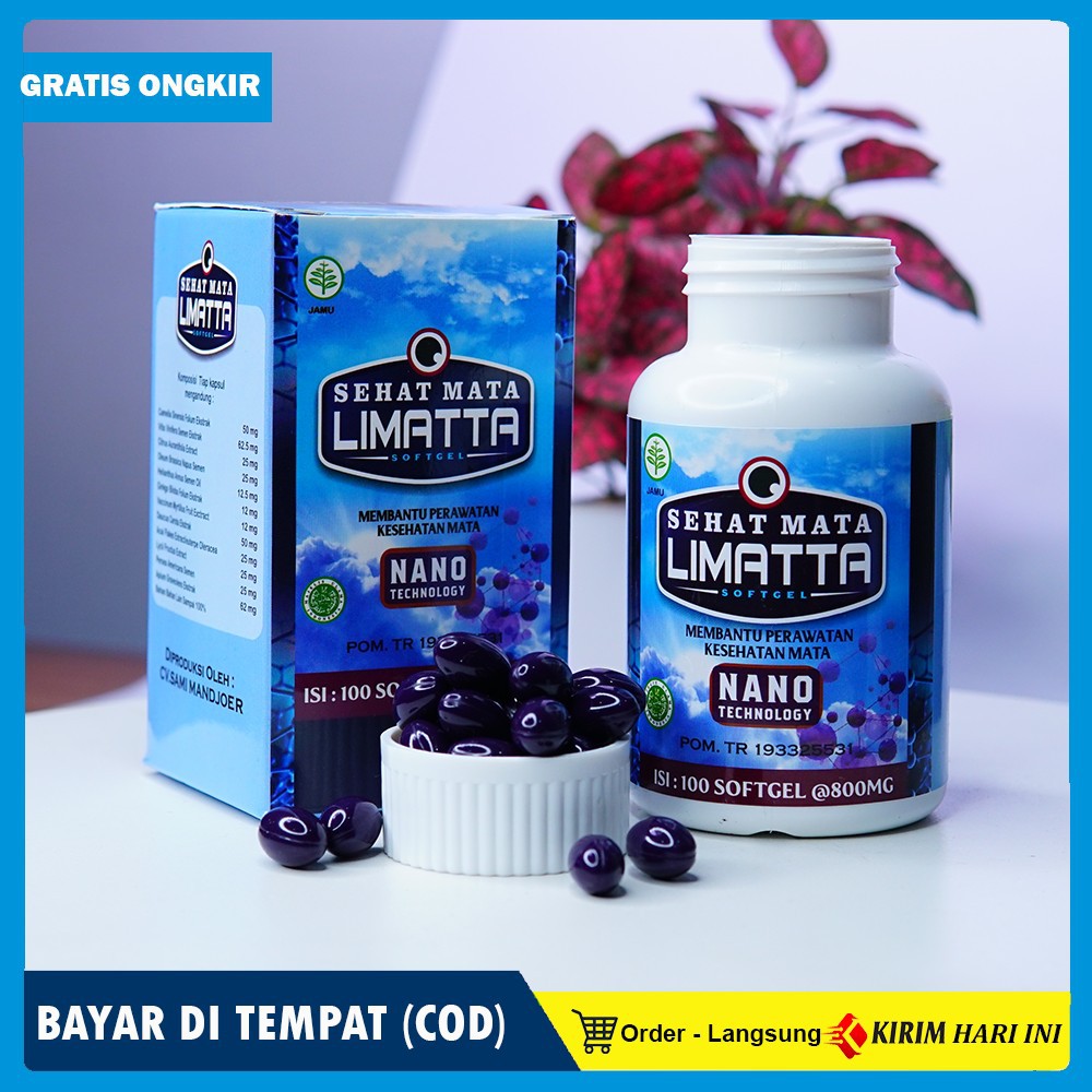 Jual Obat Mata Limatta Sehat Mata Softgel 100% Original With Nano ...