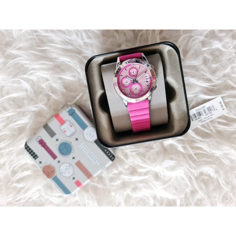 Jual Jam Fossil Pursuit Hot Pink Original ES4220 | Shopee Indonesia