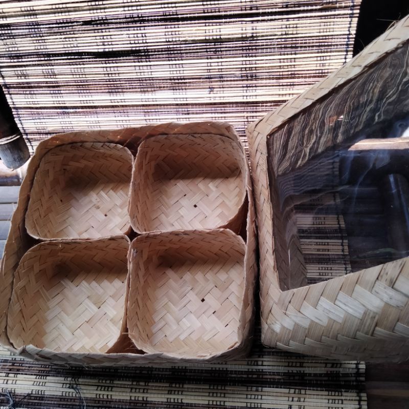 Jual besek mika skat 4 foodbox box makanan wadah snek | senek lebaran ...