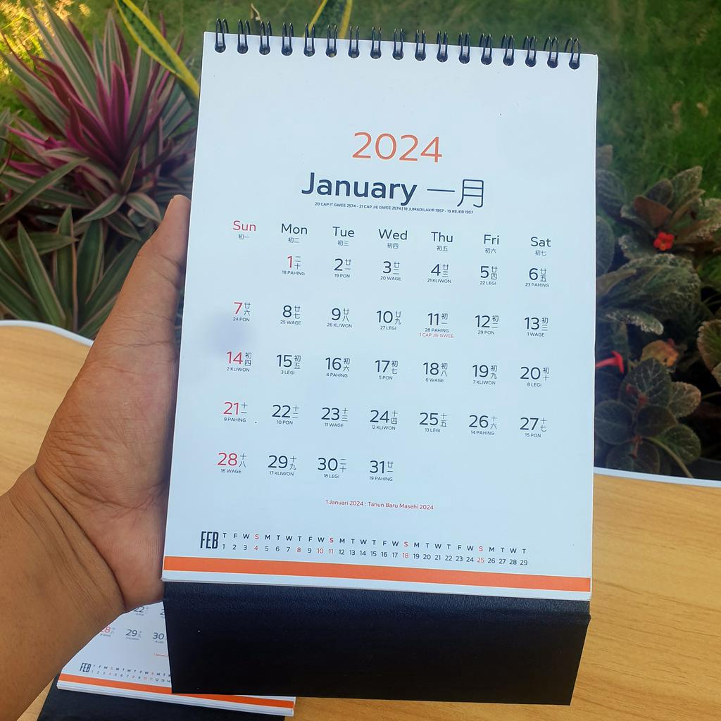 Jual Kalender Meja Imlek 2024, Dilengkapi dengan penaggalan jawa ...