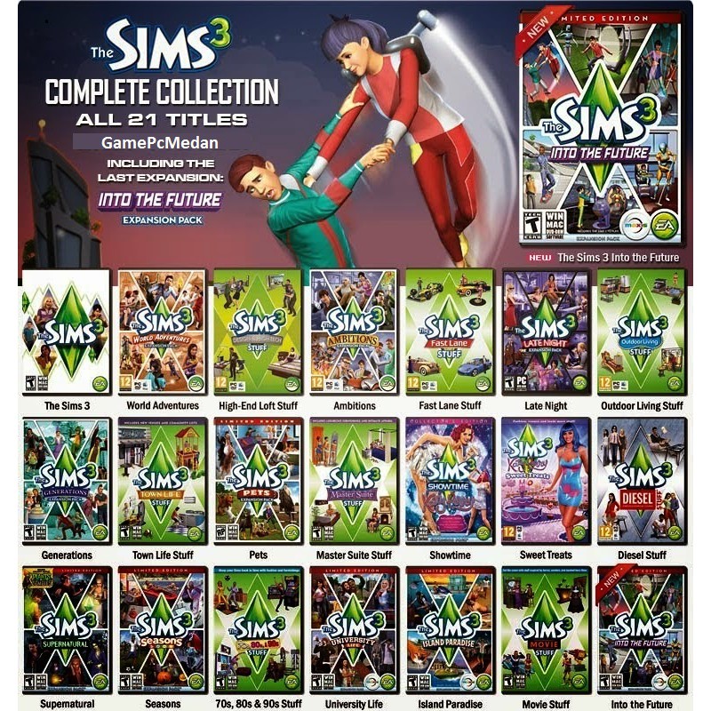 Jual The Sims 3 Complete Edition + all world unlock Via upload | Shopee ...