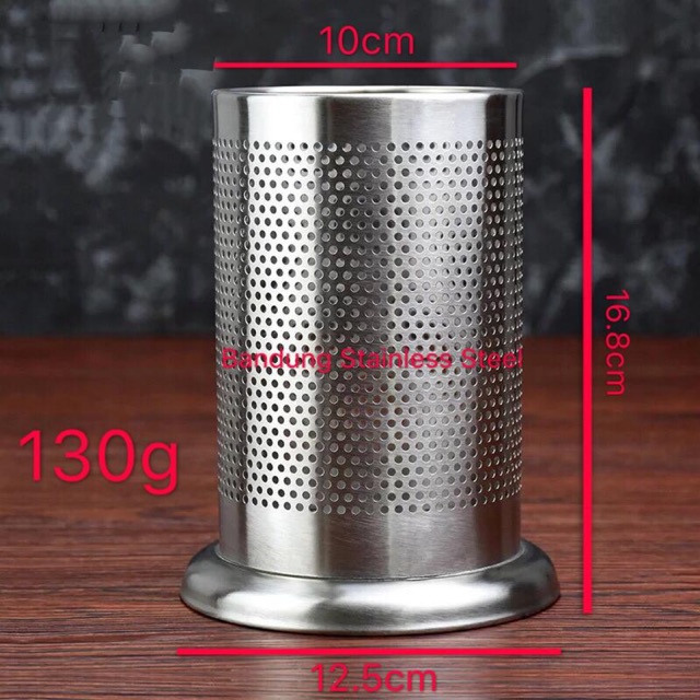 Jual Tempat sumpit tempat sendok wadah sedotan stainless steel restoran ...