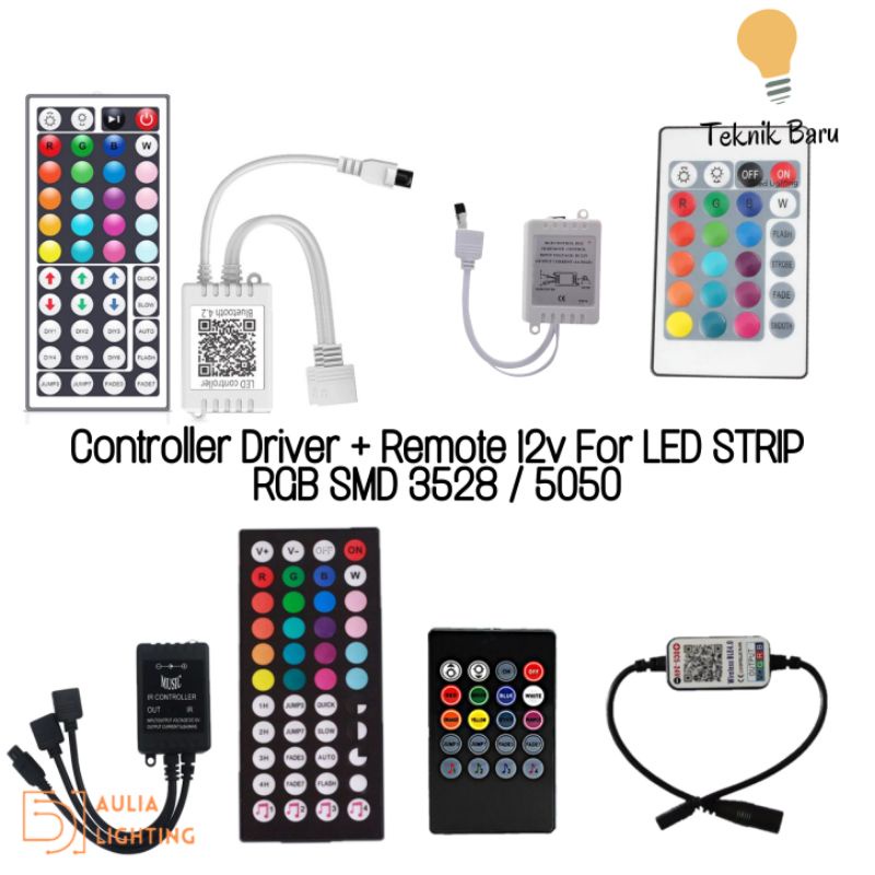 Jual Remote Controller Box led STRIP RGB 24 44 Tombol Besar Music IR ...
