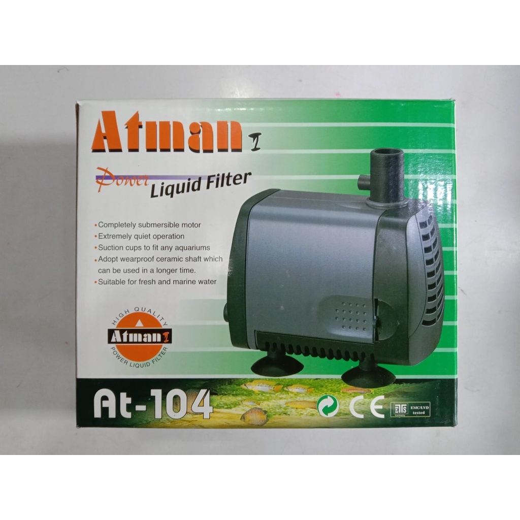 Jual ATMAN AT-104 POWER LIQUID FILTER POMPA ATMAN WATER PUMP KEBUTUHAN ...