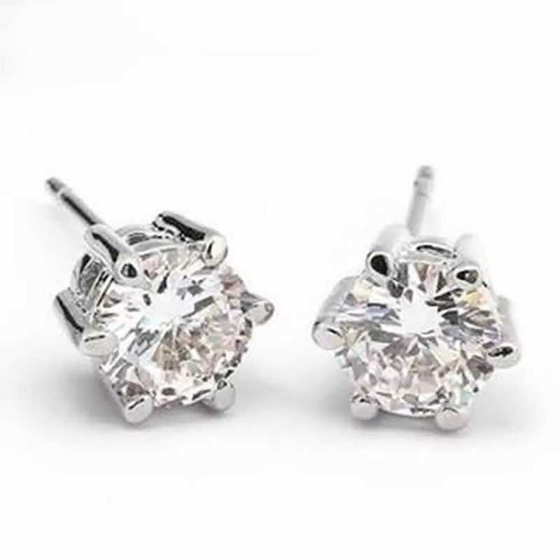 Jual Anting Titanium Anti Karat Selamanya Permata Microzirconia Berkilau Sekali /Anting wanita ...