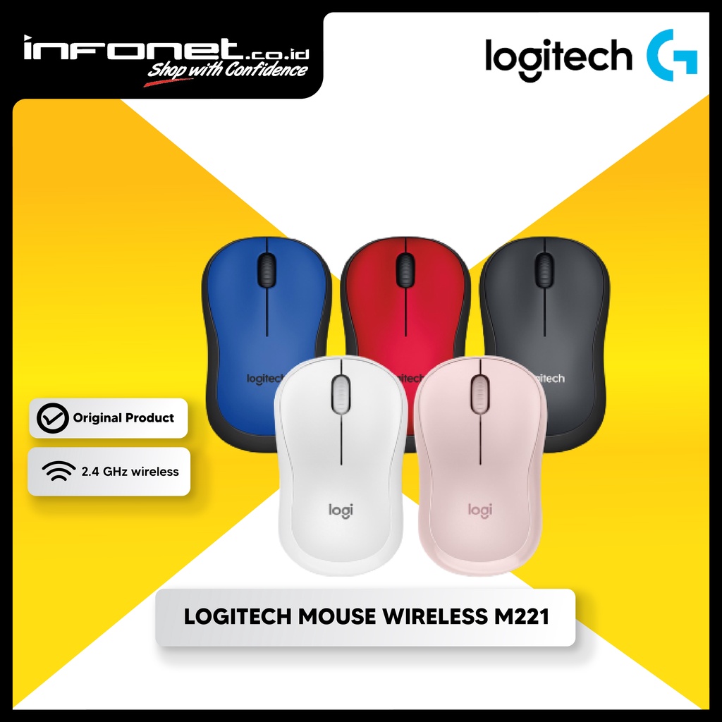 Jual Logitech M221 Mouse Wireless | Shopee Indonesia