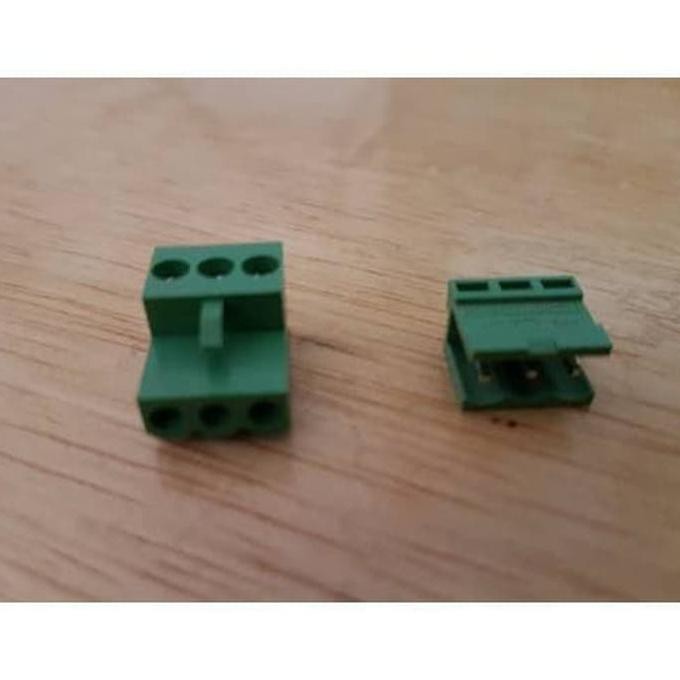 Jual Ht3.96 Green Ht3.96Mm 3P Lurus Terminal Block Connector Ht396 Pair ...