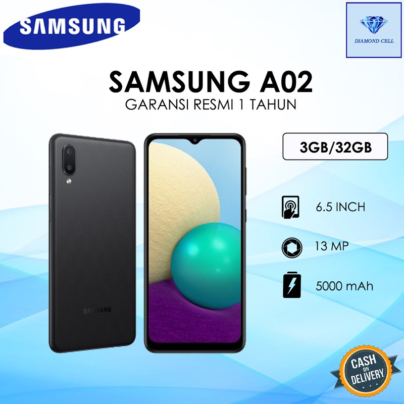 Jual Samsung Galaxy A02 3GB+32GB Garansi Resmi 1 Tahun | Shopee Indonesia