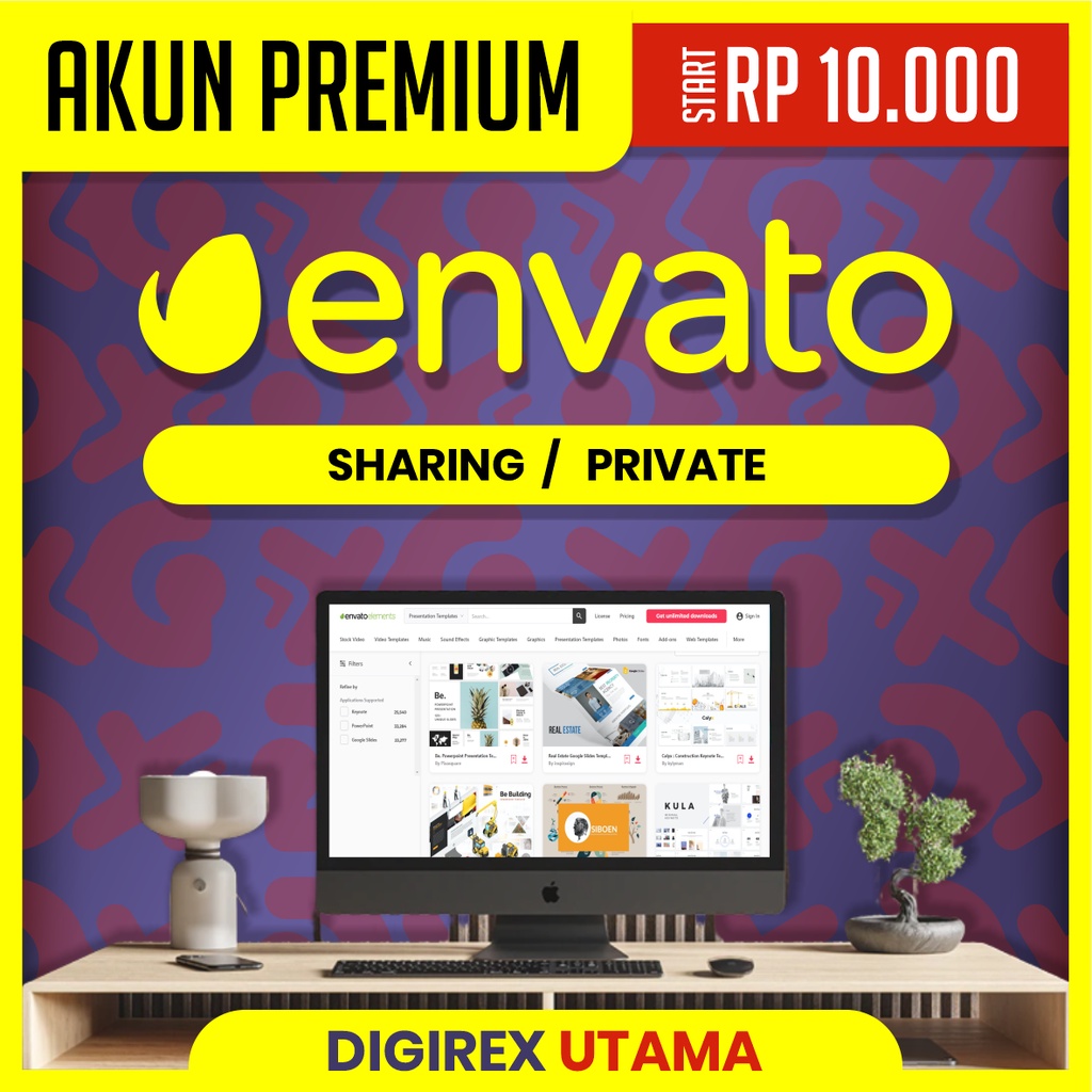 Jual Akun ENVATO Premium Pro Private Sharing Bergaransi 1 Bulan | Shopee Indonesia