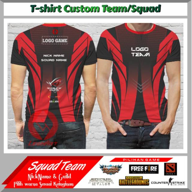Jual Team - Squad Clothes 05 - Baju Kaos Game Custom Gaming | Shopee ...
