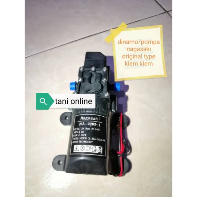 Jual dinamo pompa air Nagasaki 12v 12volt 12 v 12 volt 3 ampere dinamo ...