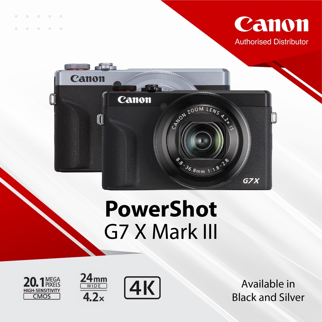 Jual Canon PowerShot G7X Mark III Black | Shopee Indonesia