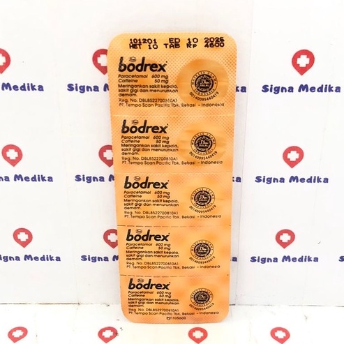 Jual Bodrex Strip Isi 10 Tablet - Obat Sakit Kepala / Demam | Shopee ...