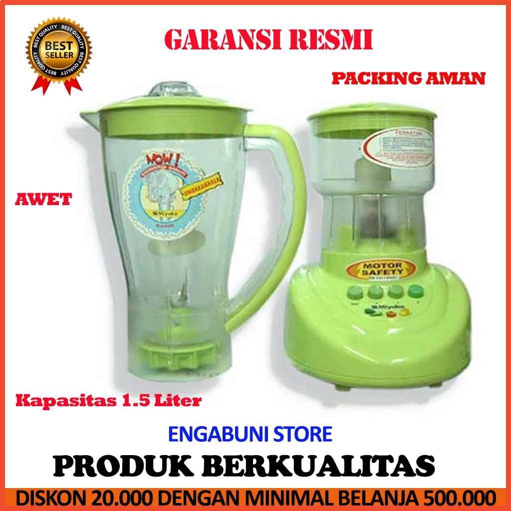Jual Chopper Blender MIYAKO CH-501 PF/AP Hijau L3K3 Garansi Resmi 1 ...
