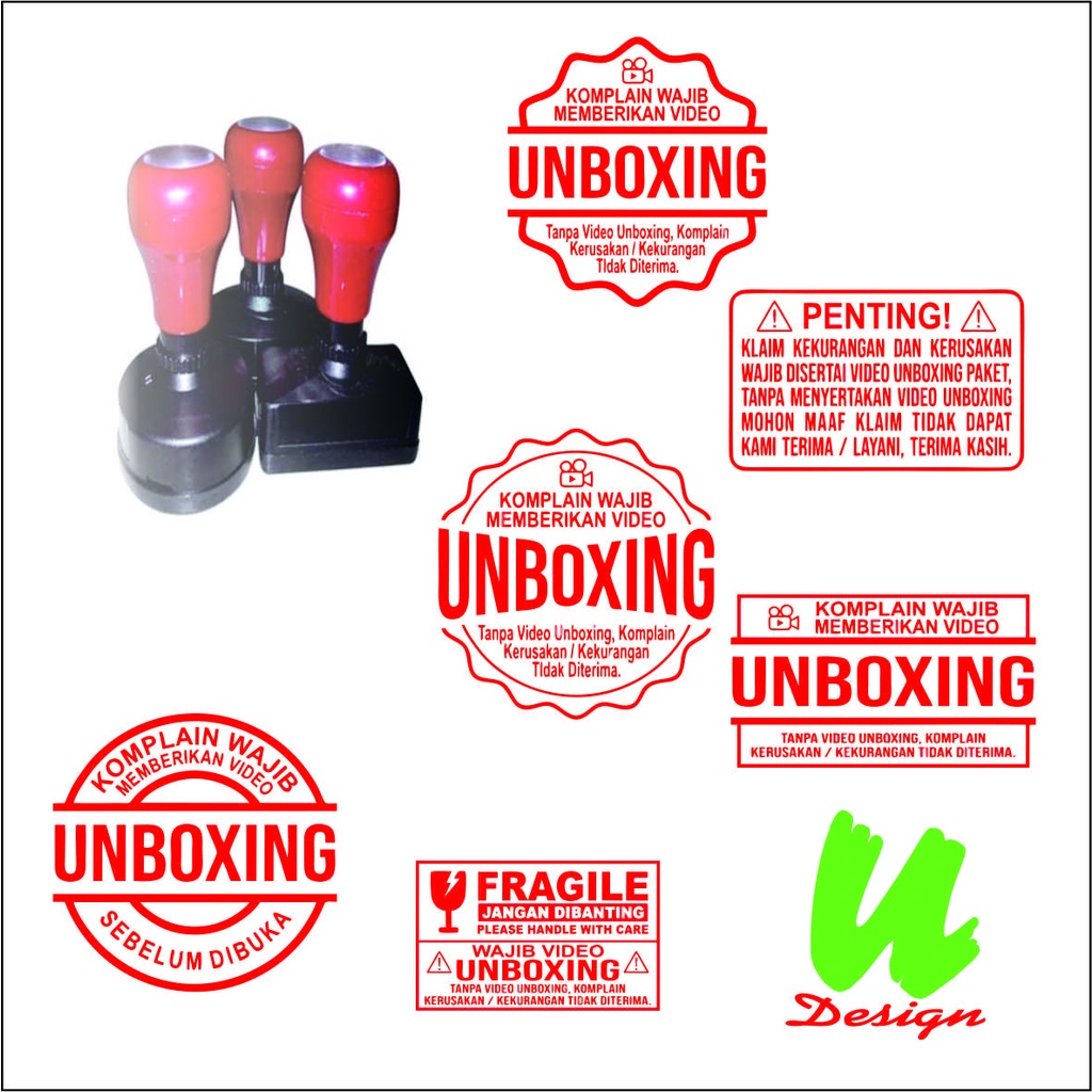 Jual Stempel Unboxing packing Olshop | Shopee Indonesia