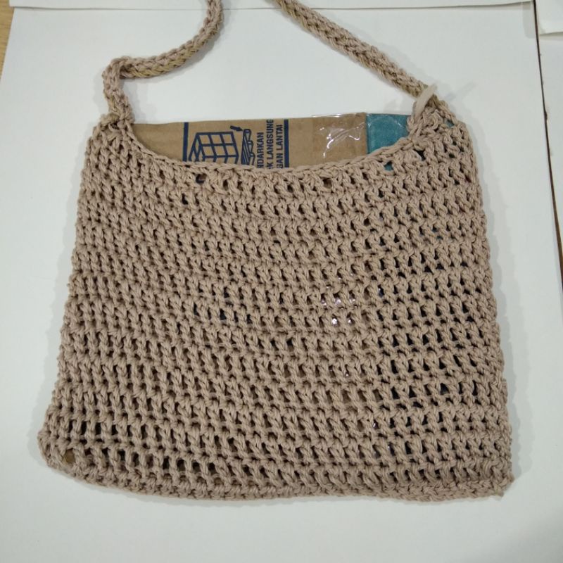 Jual Tas Anyaman Noken Papua Tas Selempang Mini | Shopee Indonesia