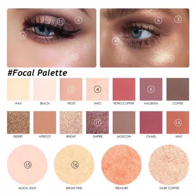 Jual Focallure Eyeshadow 18 Warna Palette Bright Lux and Neutrals and Twilight | Shopee Indonesia