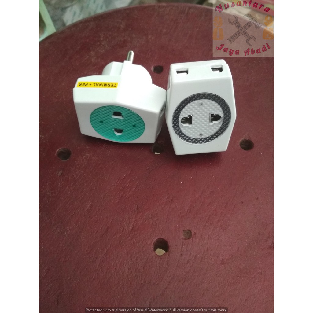 Jual Steker T-Multi / Colokan cabang 3 TRM | Shopee Indonesia