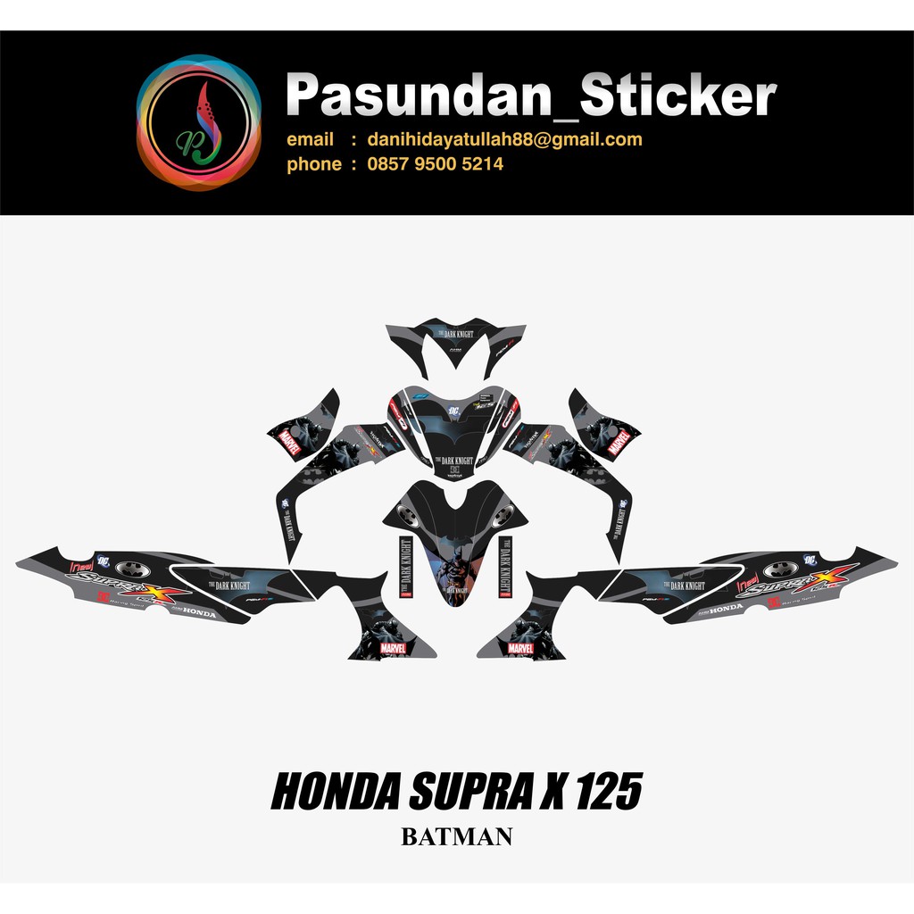Jual HONDA SUPRA X 125 BATMAN | Shopee Indonesia
