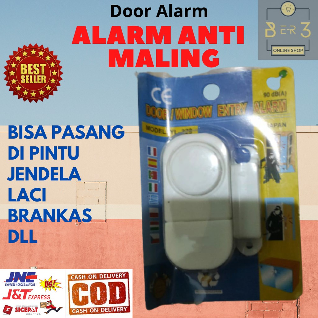 Jual Door Alarm Pintu Jendela Laci Brankas Toko Gudang Rumah Villa Anti ...