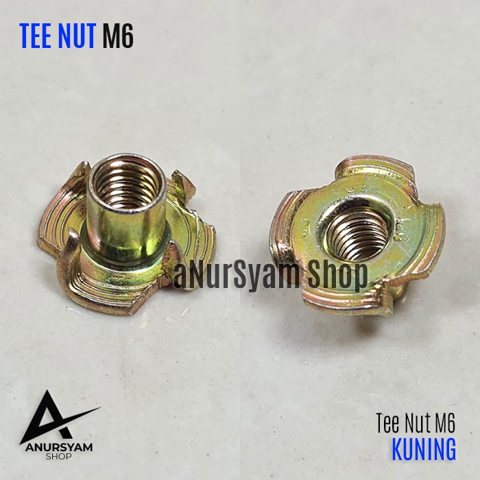 Jual Mur Tanam Kayu M6 / Tee Nut M6 / Mur Cakar M6 | Shopee Indonesia