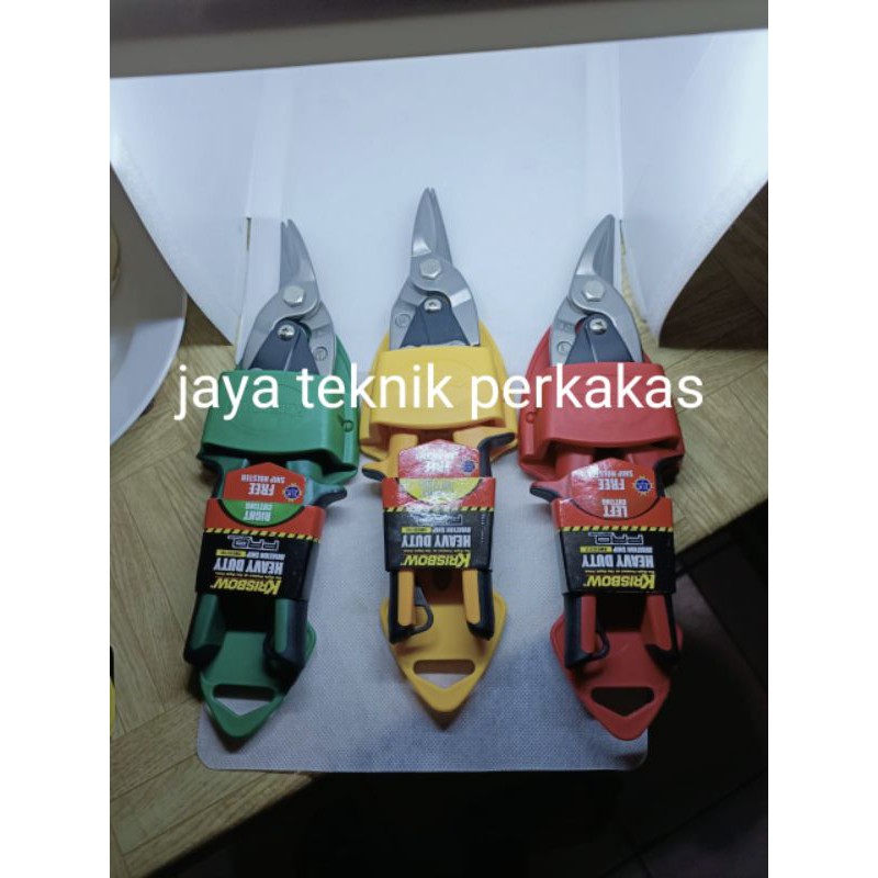 Jual Krisbow gunting baja ringan bengkok kanan - gunting baja ringan ...