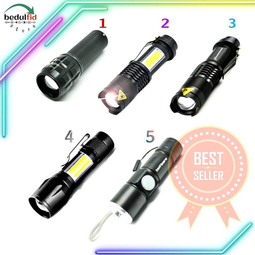 Jual TaffLED SENTER LED MINI SUPER TERANG WATERPROOF | Shopee Indonesia
