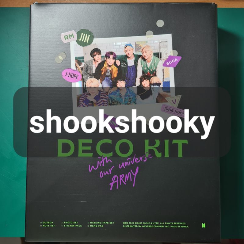 Jual BTS 2022 DECO KIT OUTBOX & DECO BOOK & NOTE BOOK | Shopee Indonesia