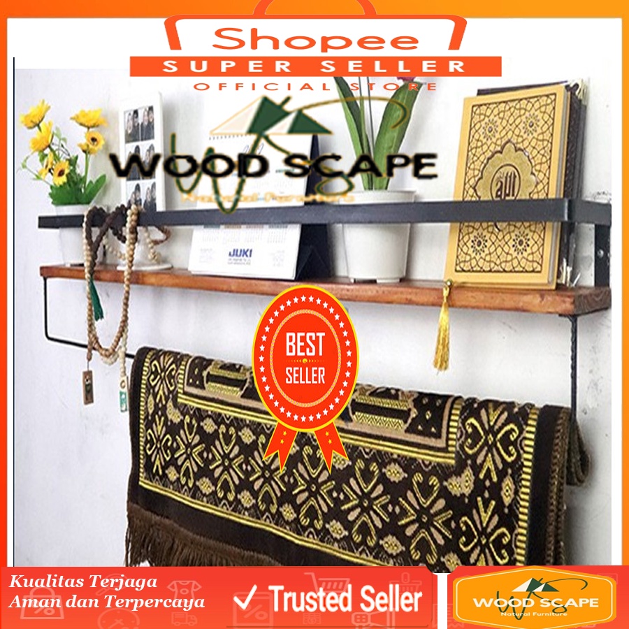 Jual Rak Dinding 1M Kamar Kayu Minimalis Murah Simple Serbaguna ...