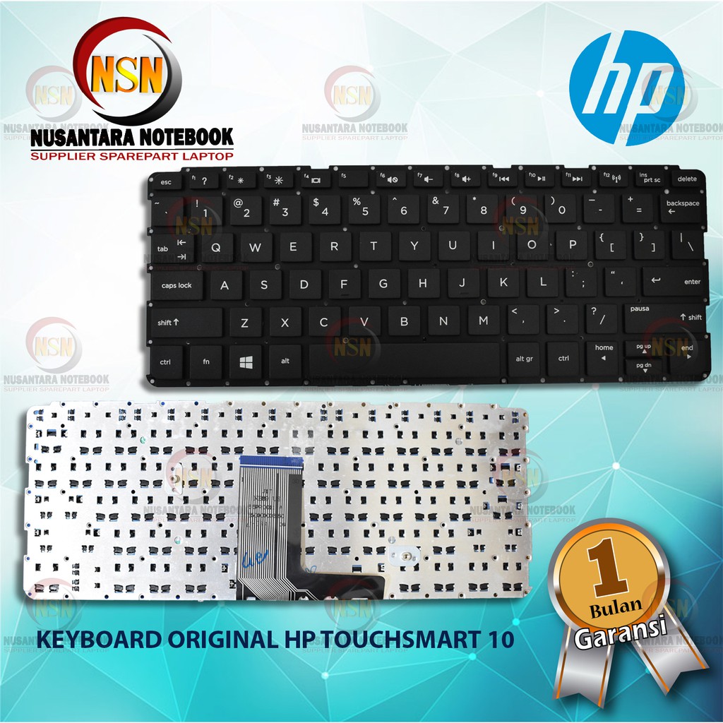 Jual Keyboard Original HP Pavilion 10 TouchSmart 10 10-E Hitam | Shopee ...